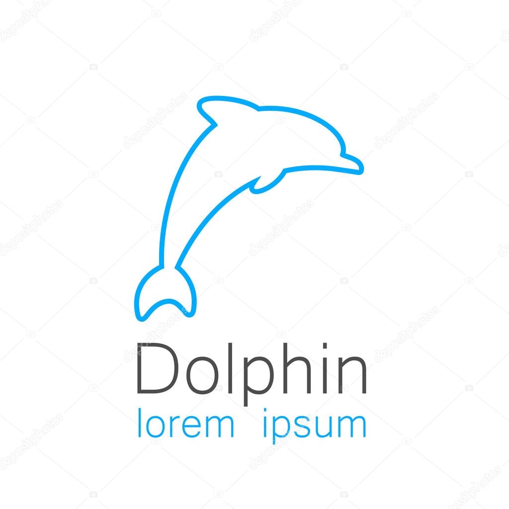 Dolphin logo vector — Stock Vector © antoshkaforever #88057108 Dolphin logo vector — Stock Vector © antoshkaforever #88057108