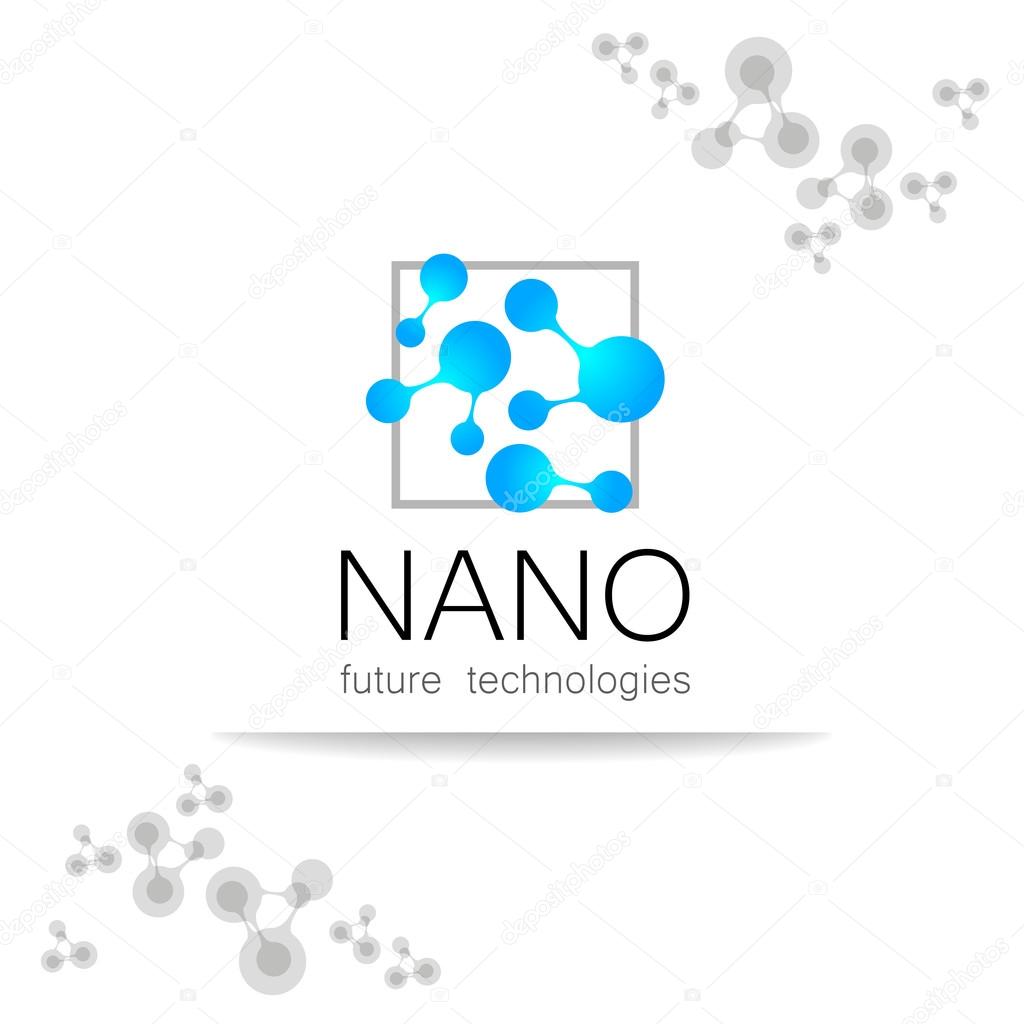 Nano logo - nanotechnology — Stock Vector © antoshkaforever #88060672