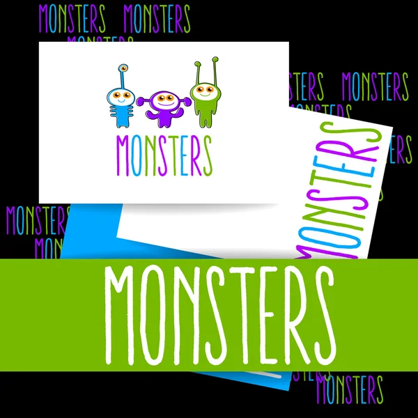 Monsters logo sign Stock Vector Image by ©antoshkaforever #91562444