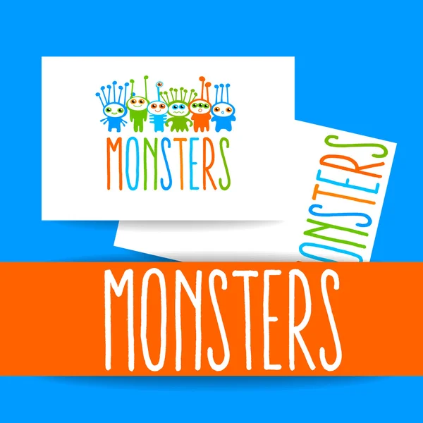 Monsters logo sign Stock Vector Image by ©antoshkaforever #91562444