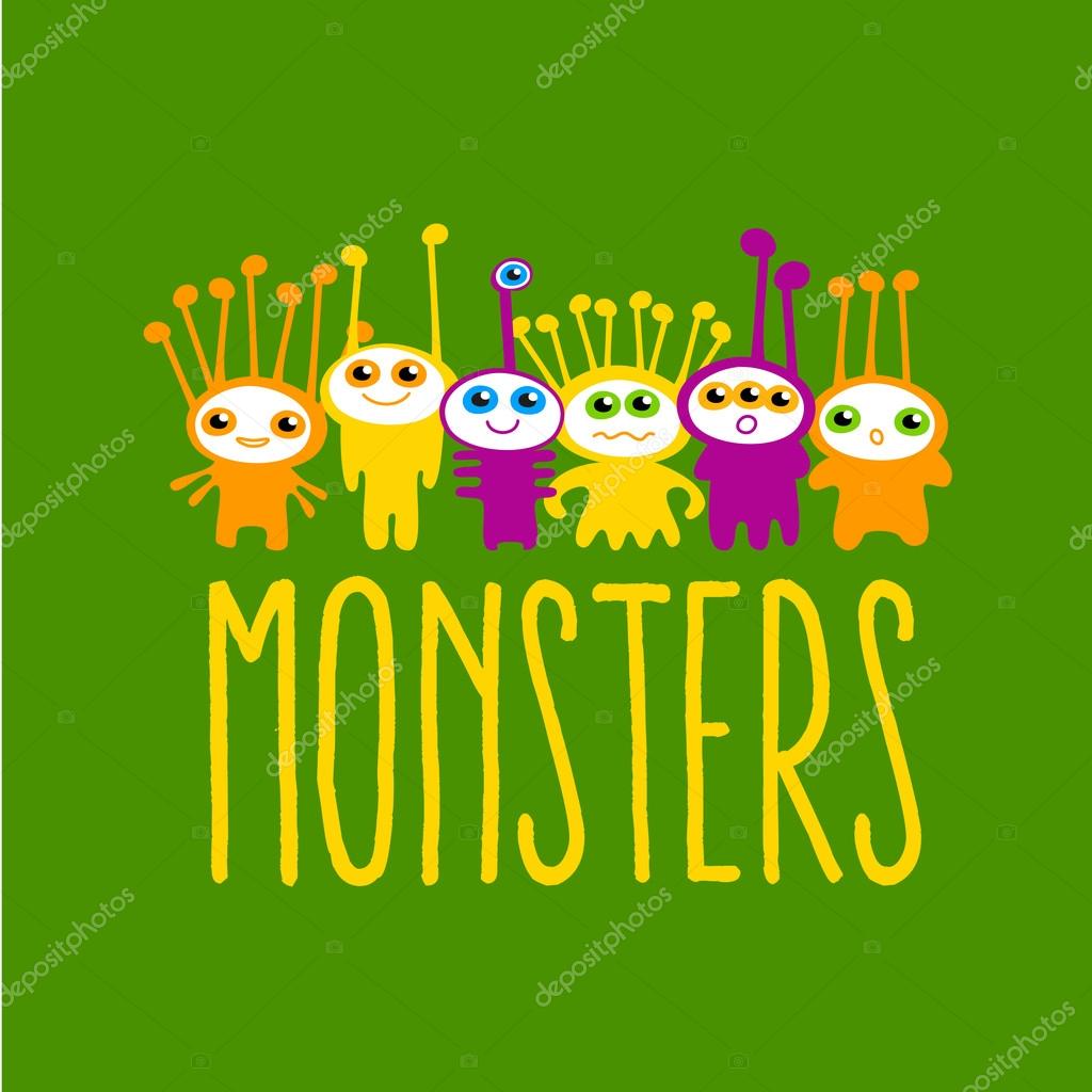 Monster Logo Zeichen Stock-Vektorbild von ©antoshkaforever 91562422