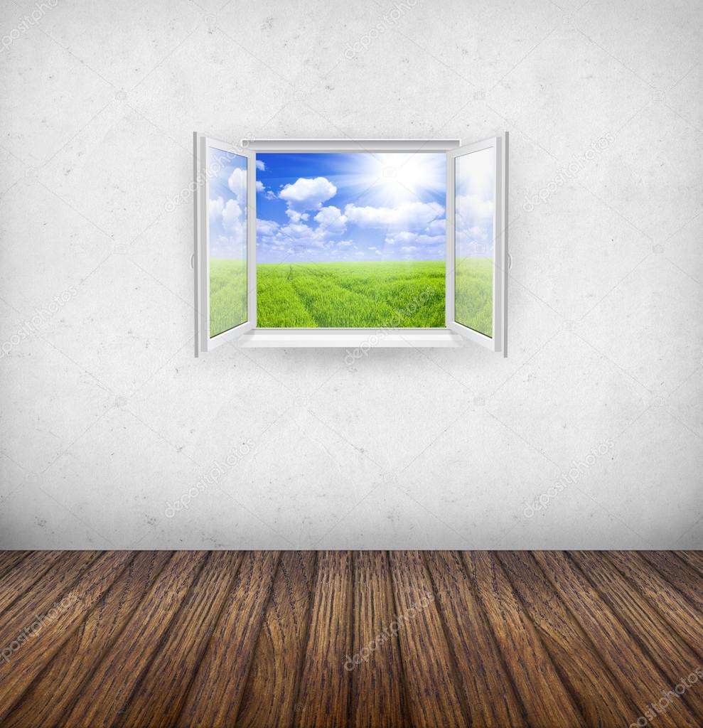 Open window from old room Stock Photo by ©robertsrob 62139757