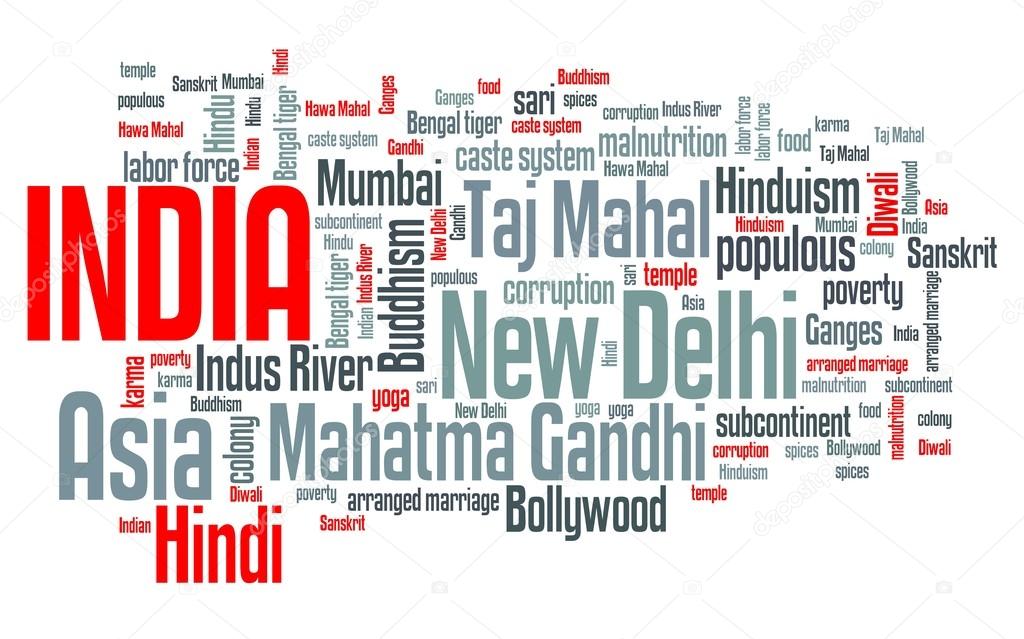 India tag cloud — Stock Photo © tupungato #105342442