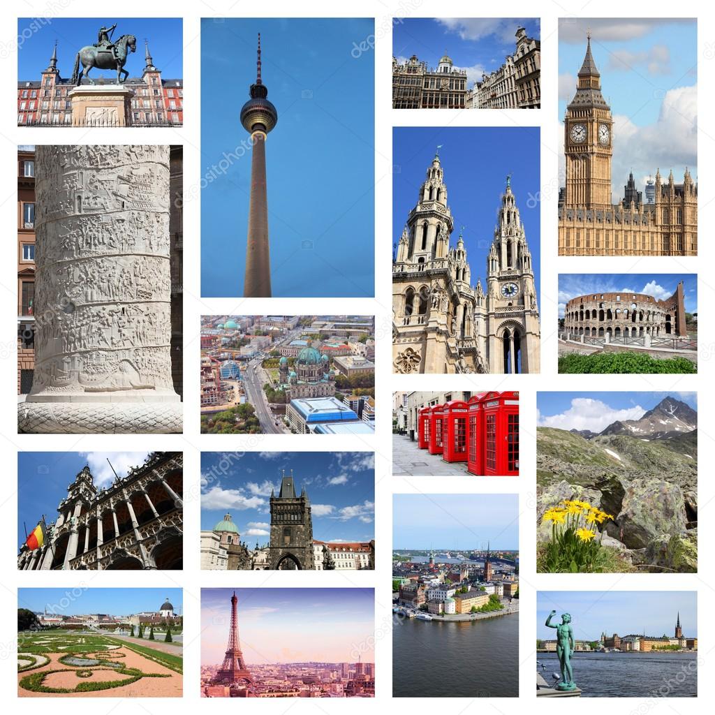 Europe Travel Collage