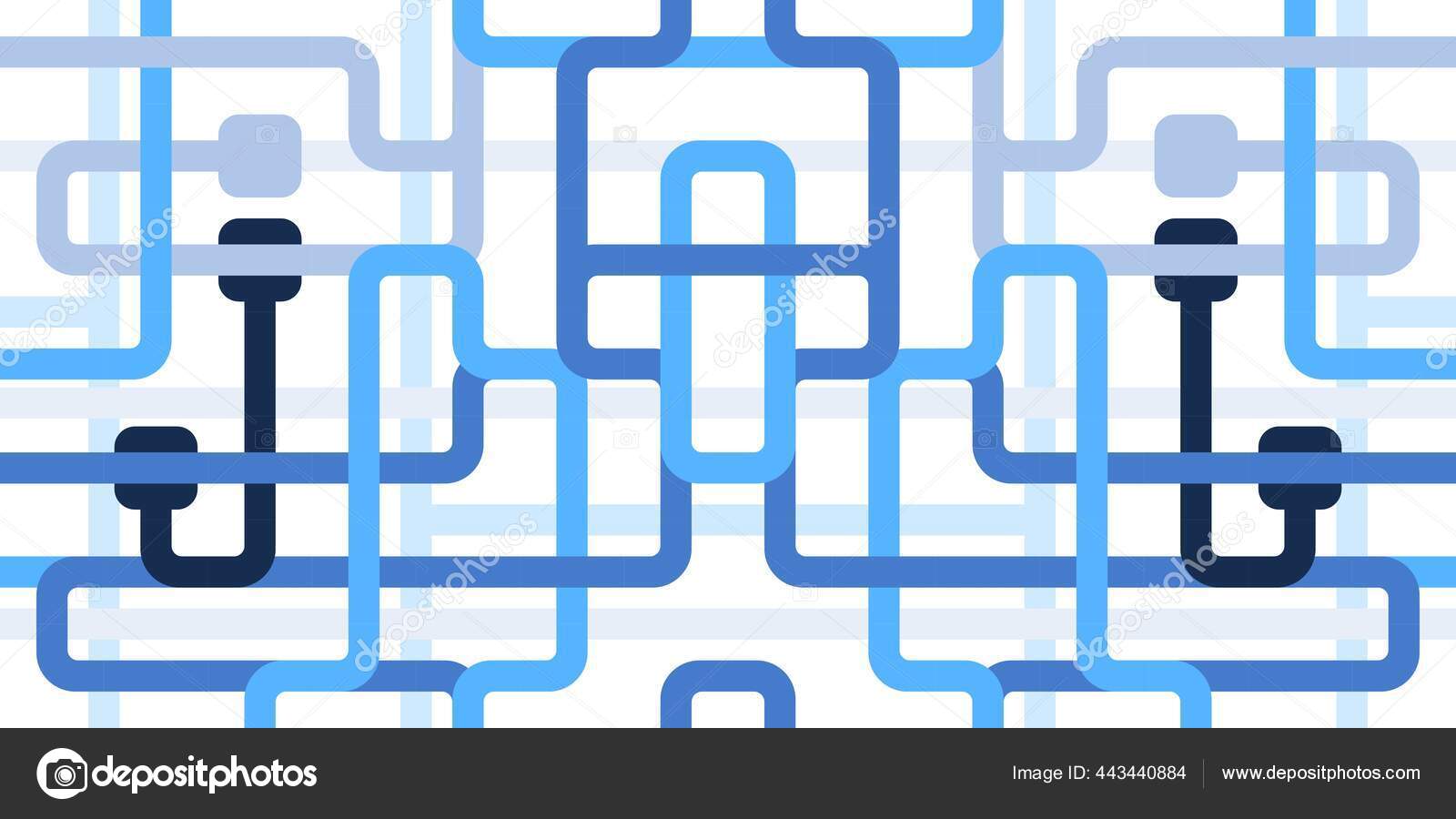 Transport Connection Lines Pattern Background Vector Transport Network ...