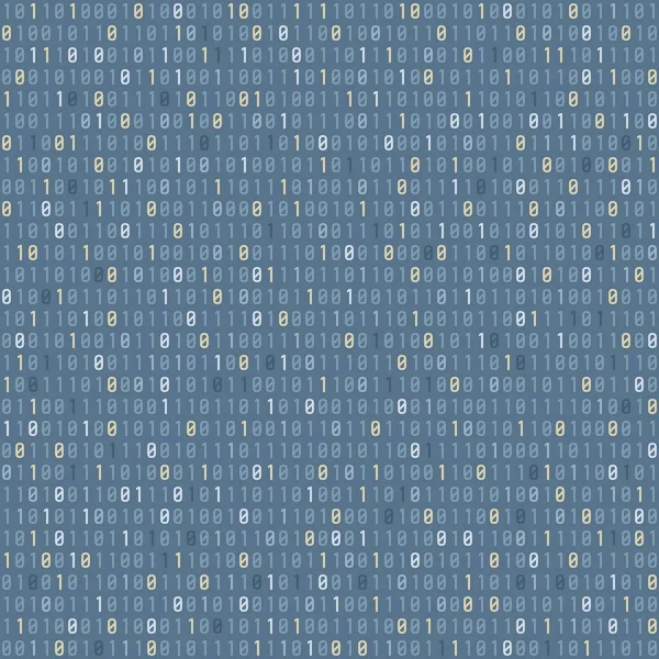 Binary Code Seamless Vector Texture Abstract Blue Binary Background Stock Vector Image By