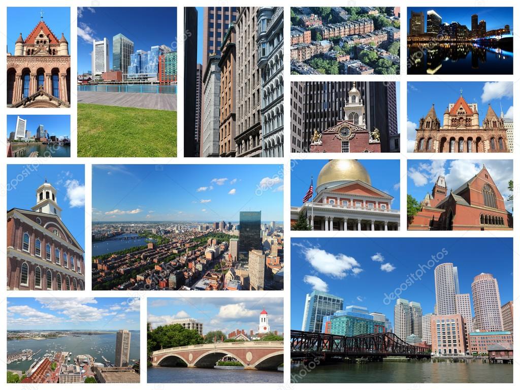 Boston collage — Stock Photo © tupungato #54178725