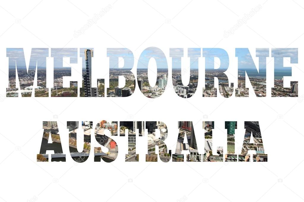 Melbourne - city name — Stock Photo © tupungato #93458244