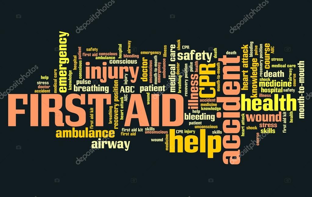 First aid - word cloud Stock Photo by ©tupungato 96666828