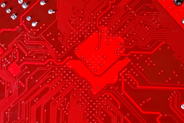 Red circuit board texture background of computer motherboard - Stock ...