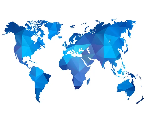 An old map of the world. Vector illustration. Stock Vector Image by ...