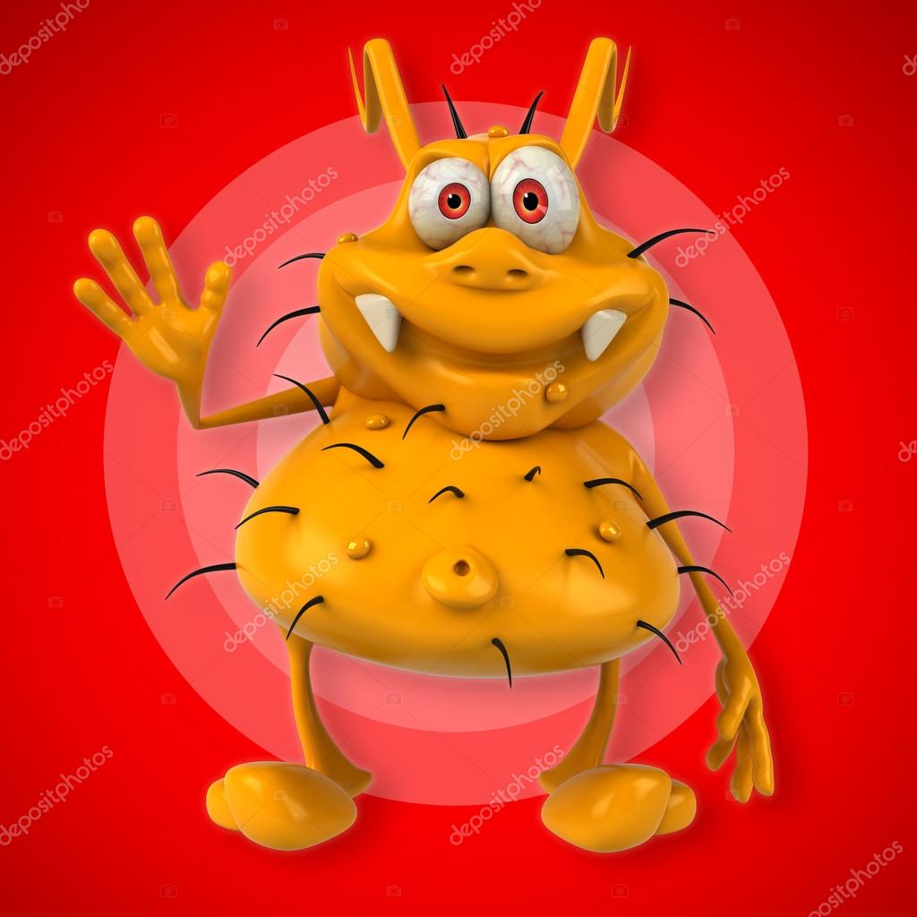 Funny cartoon germ Stock Photo by ©julos 100543272