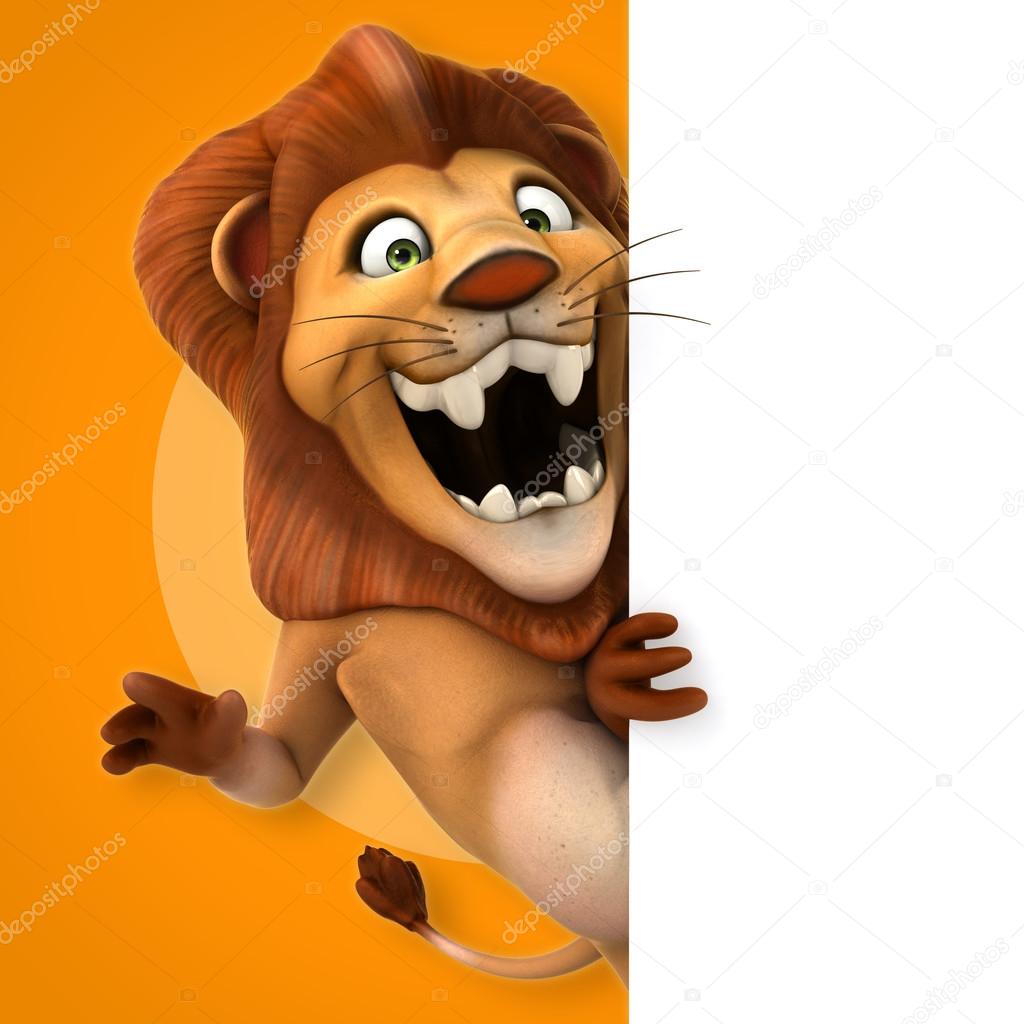 Fun cartoon lion Stock Illustration by ©julos #100983684