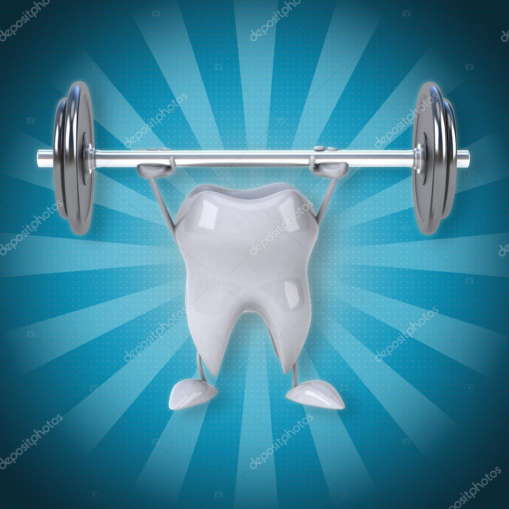 Funny cartoon Tooth — Stock Photo © julos #101158566