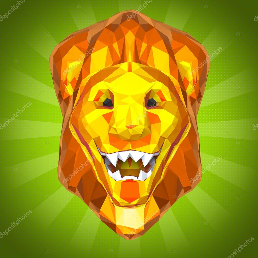 Polygonal Lion illustration Stock Illustration by ©julos #101782398
