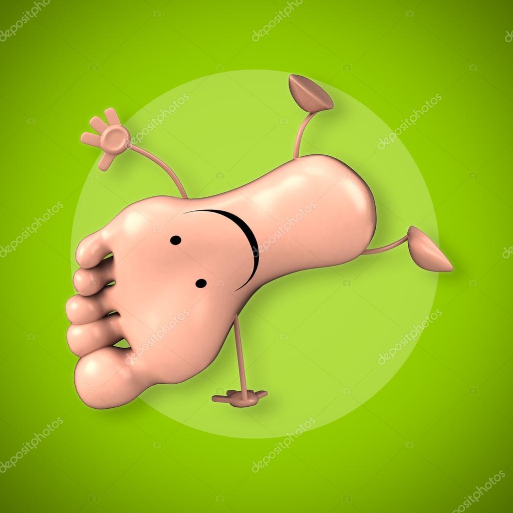 Fun cartoon foot Stock Illustration by ©julos #102018110