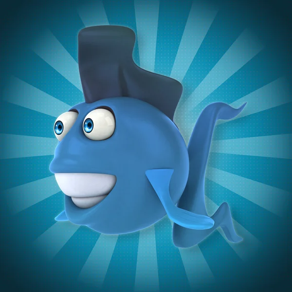 Funny blue fish — Stock Photo © julos #120898442