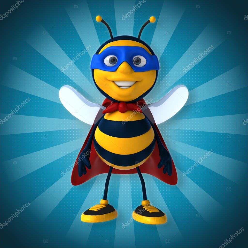 Cartoon Super bee Stock Illustration by ©julos #102284218