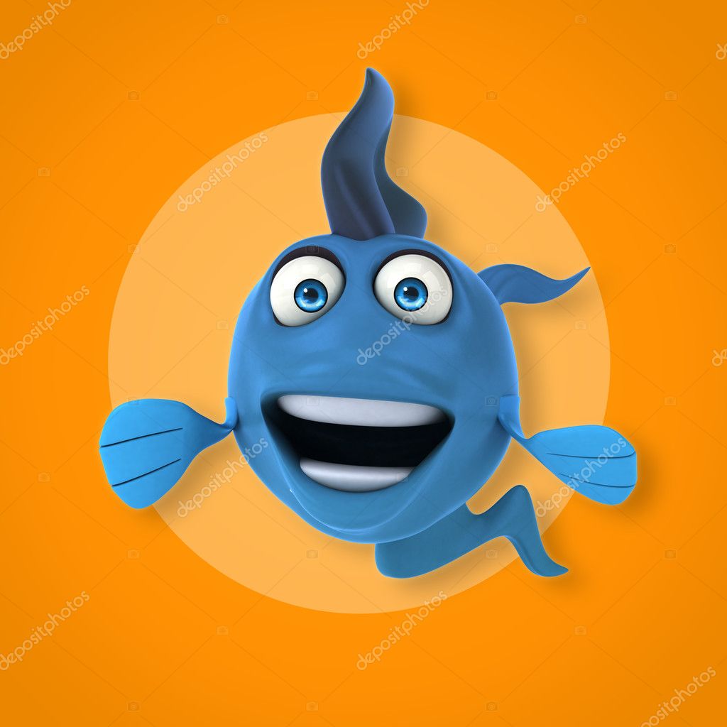 Fun cartoon fish Stock Illustration by ©julos #102284328