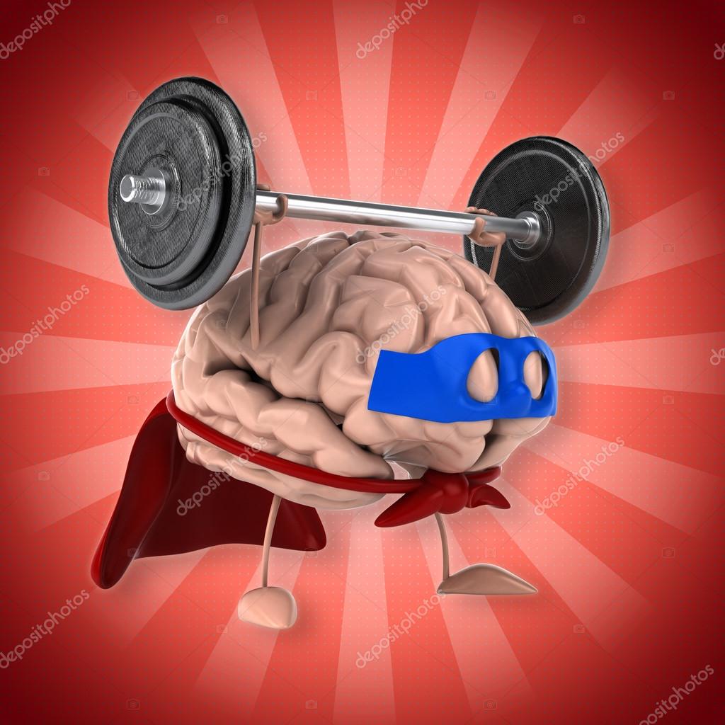 Cartoon Super brain Stock Photo by ©julos 102284344