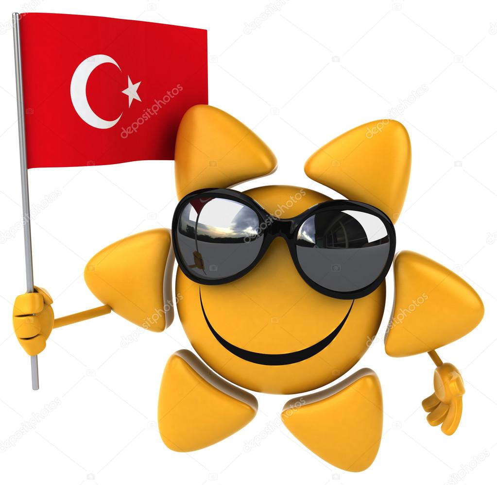 Fun cartoon sun — Stock Photo © julos #104685050