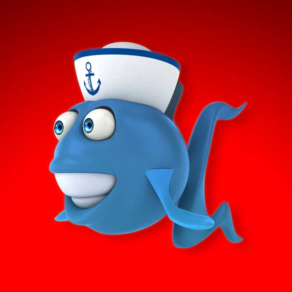 Funny blue fish — Stock Photo © julos #120898442