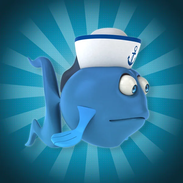 Funny blue fish — Stock Photo © julos #120898442