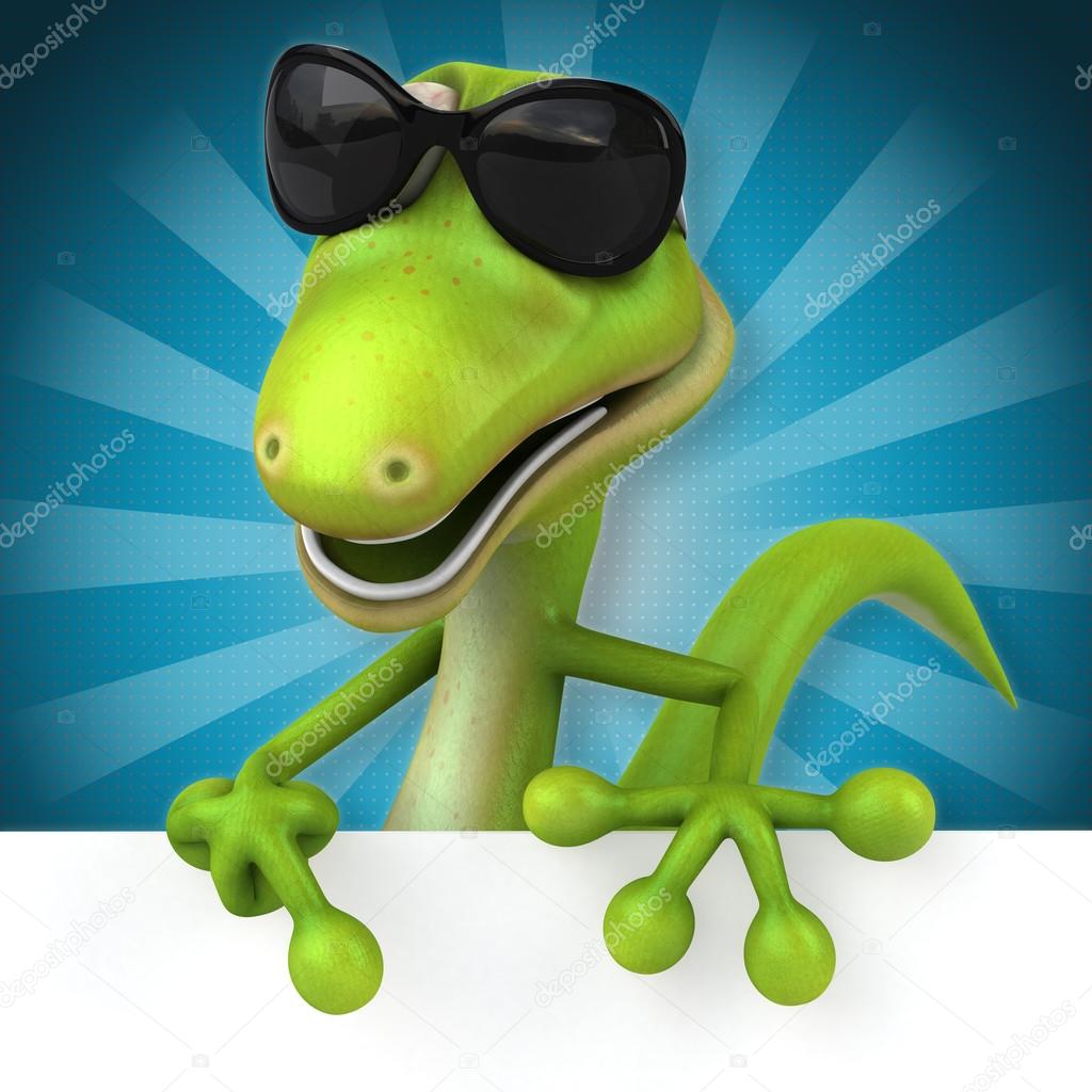 Funny Lizard Clipart Image