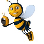 Cartoon bee Stock Photo by ©julos 4362719