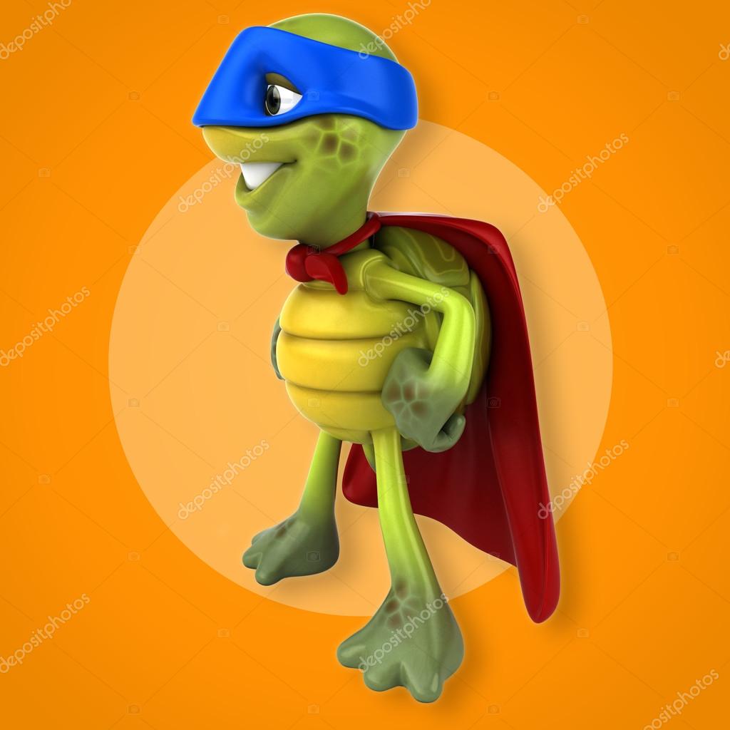 Cartoon Super turtle Stock Illustration by ©julos #108710660