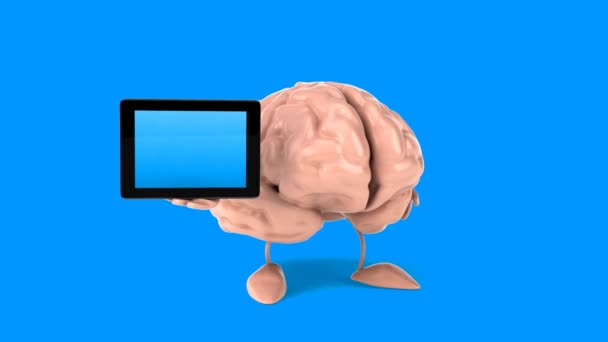 Dabbing Cartoon Brain Vector Clip Art Illustration Simple Gradients All ...