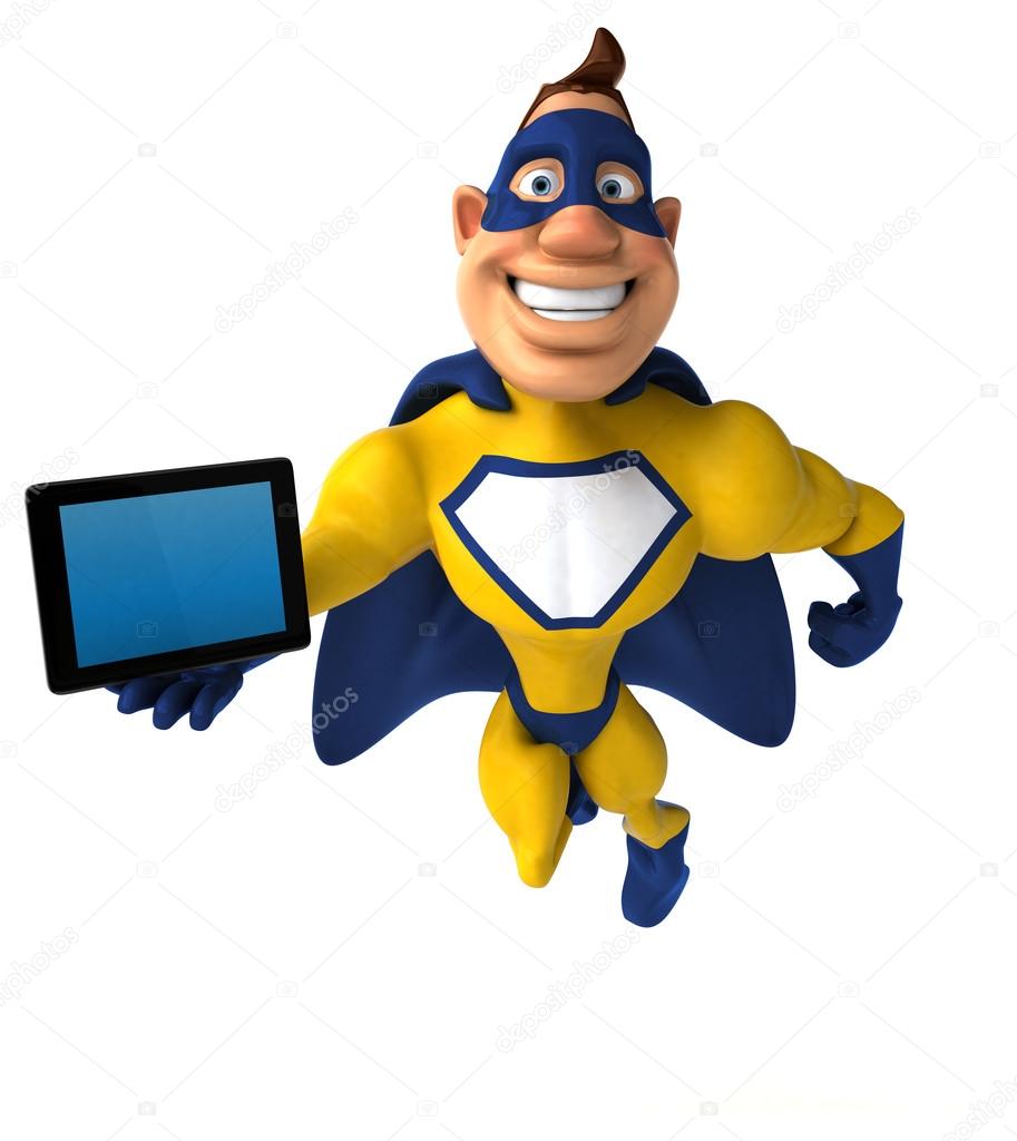 Fun cartoon superhero Stock Illustration by ©julos #113481058