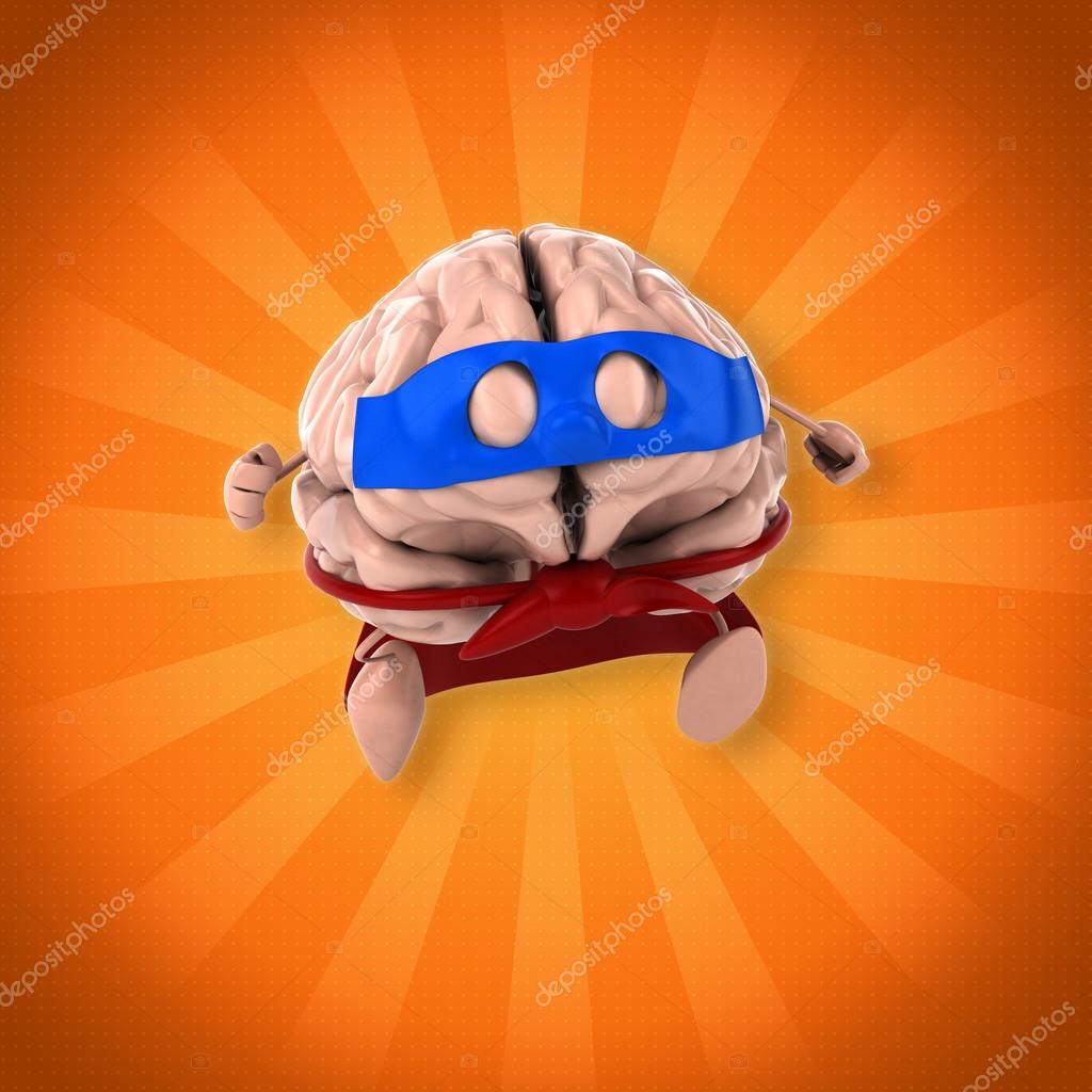 Cartoon super brain Stock Photo by ©julos 116471612