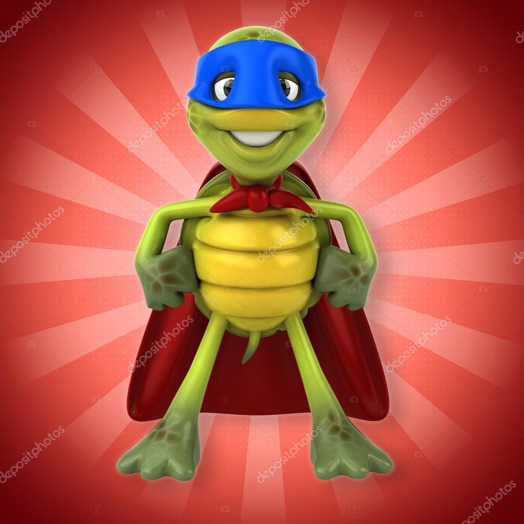 Cartoon Super turtle Stock Photo by ©julos 116472172