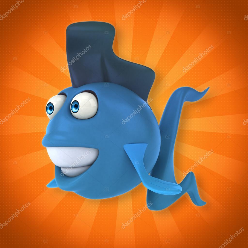 Funny blue fish — Stock Photo © julos #120898442