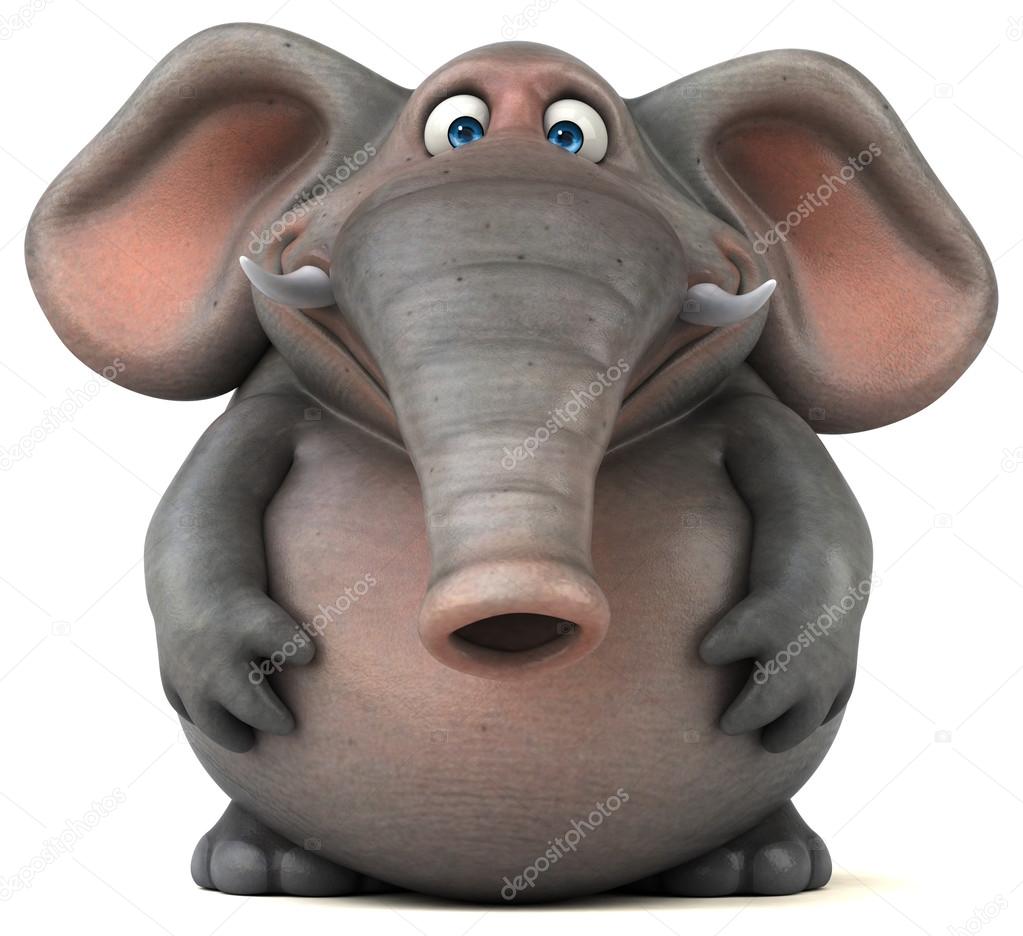 Cute Funny elephant — Stock Photo © julos #122764492