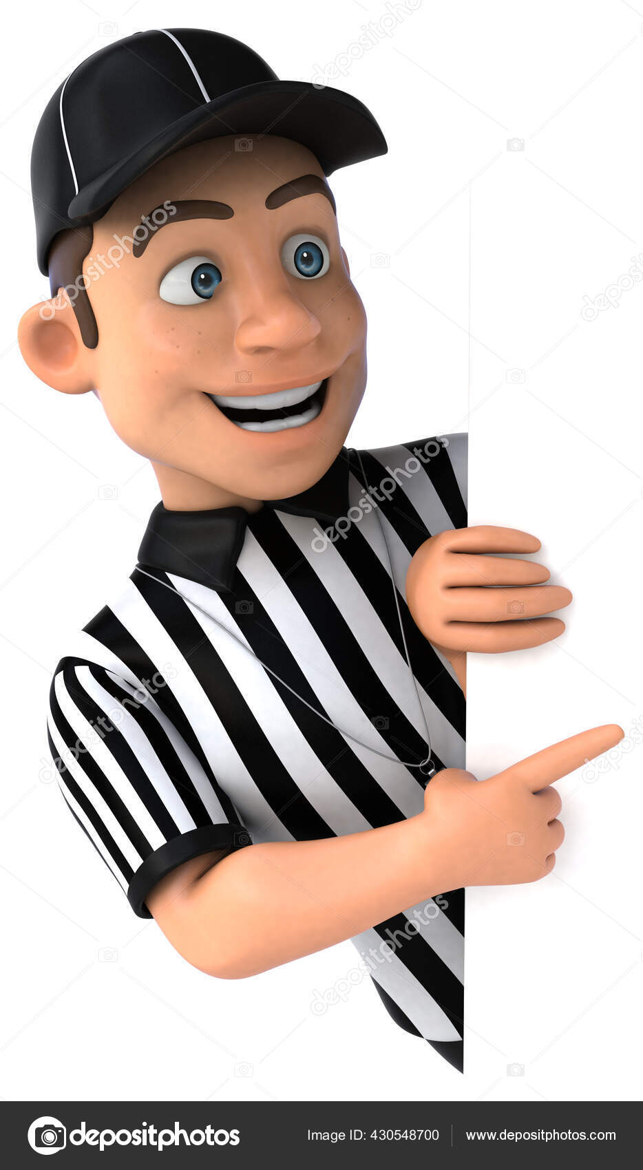 Fun Illustration American Referee White Stock Illustration by ©julos ...