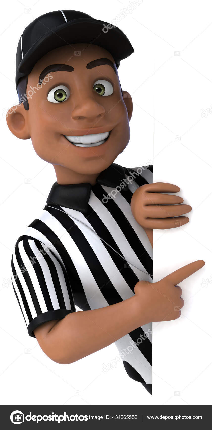 Fun Illustration American Referee Character Stock Illustration by ...