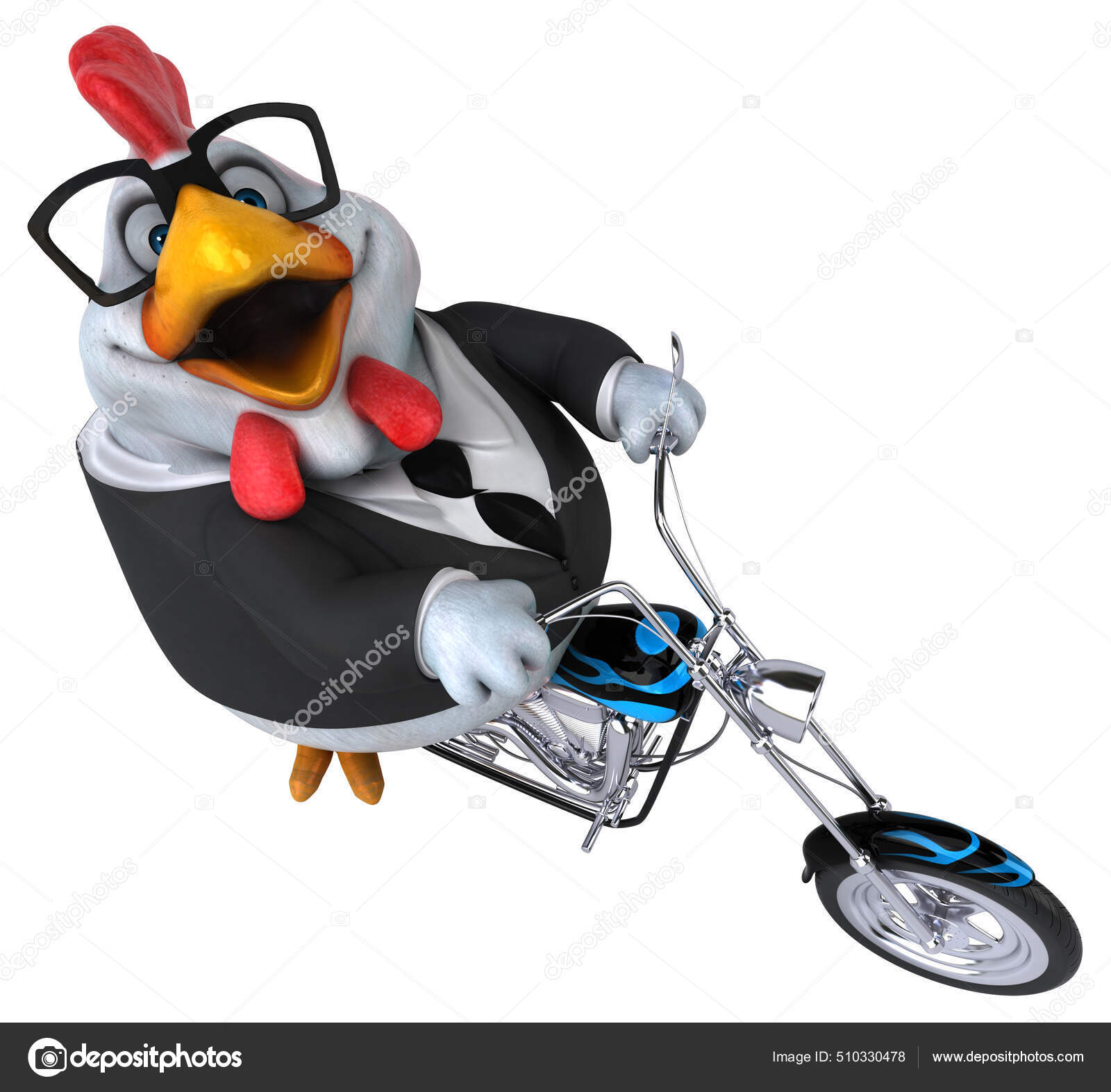 Chicken On A Motorcycle