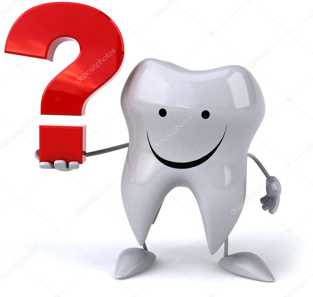 Fun tooth and question mark Stock Photo by ©julos 52437335