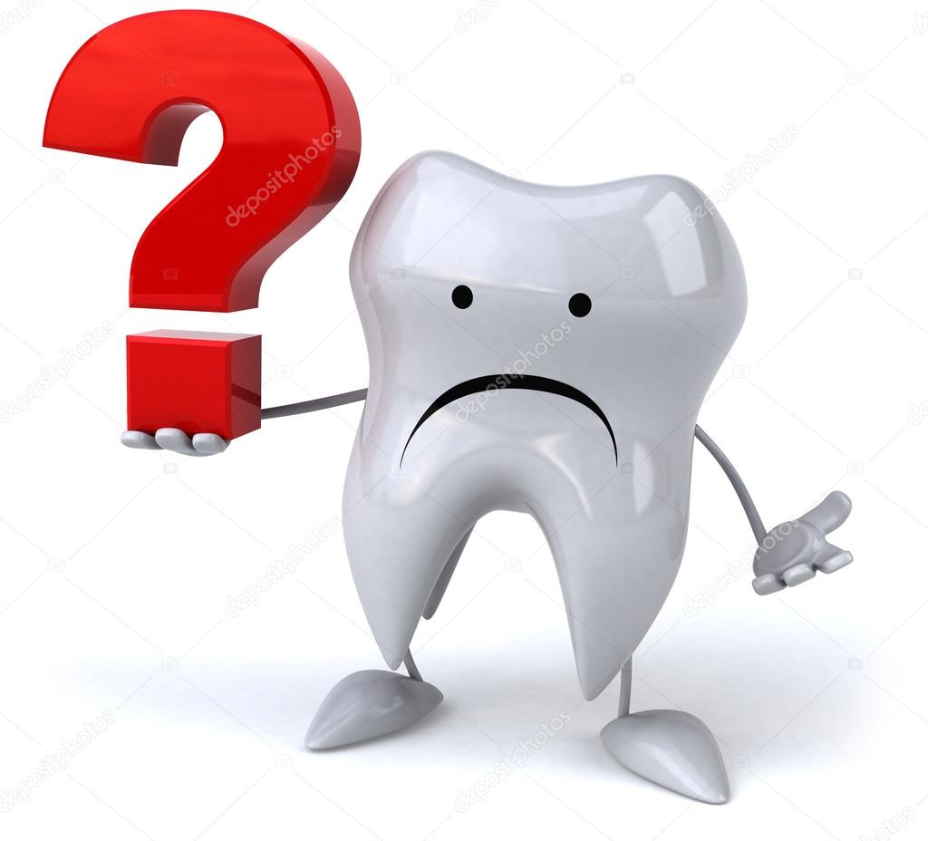 Fun tooth and question mark Stock Illustration by ©julos #52437405