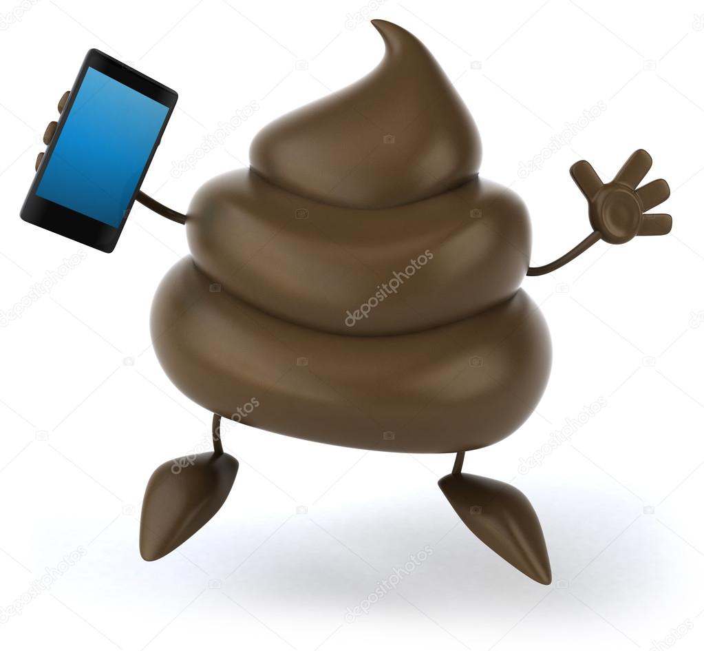 Poop con teléfono inteligente: fotografía de stock © julos #52517545 ...