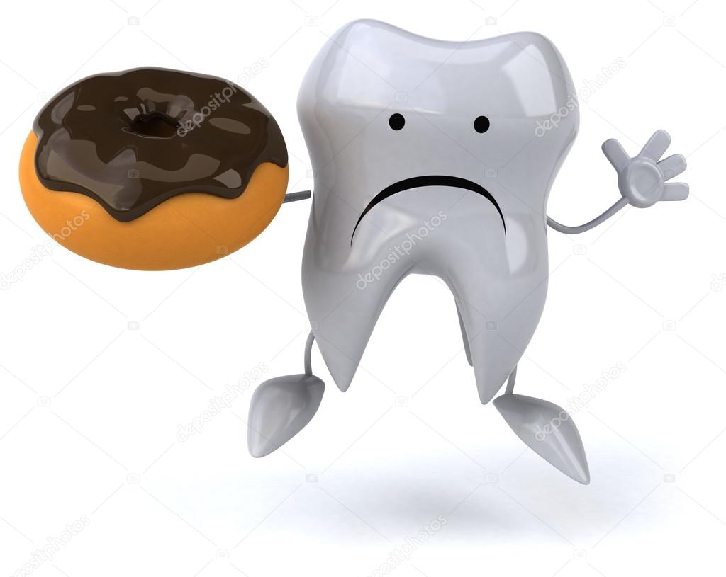 Tooth with donut Stock Illustration by ©julos #54448419