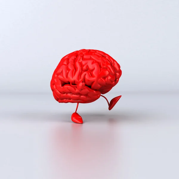 Brain running Stock Photo by ...
