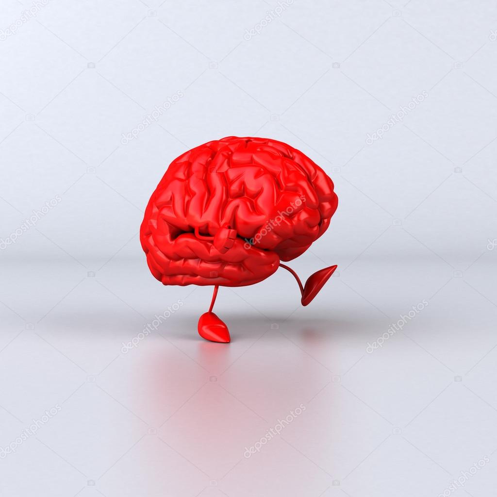 Brain walking Stock Photo by ©julos 54529365