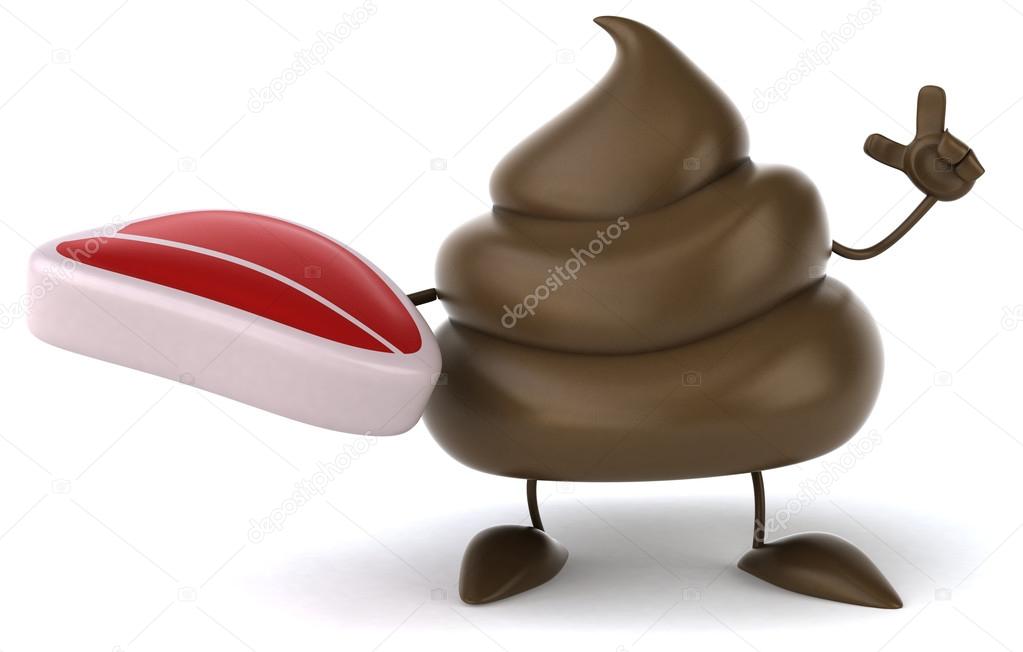 Poop with steak Stock Photo by ©julos 56546585