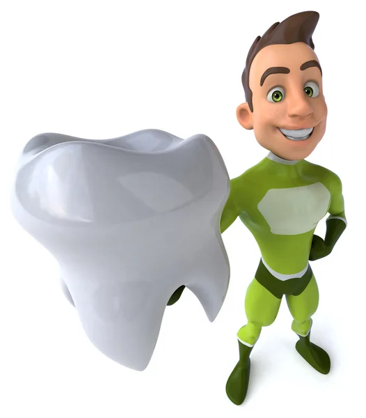 Fun Asian Teenager Manga Style Tooth Illustration — Stock Photo © julos ...