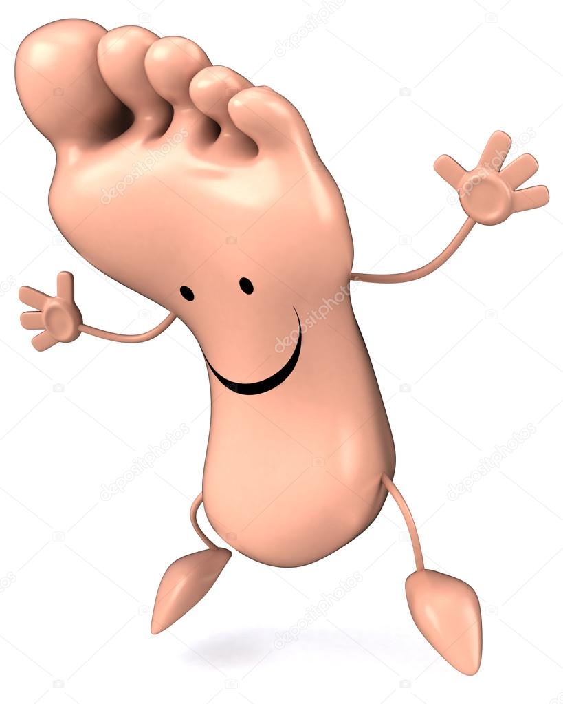 Fun cartoon foot Stock Illustration by ©julos #58985391