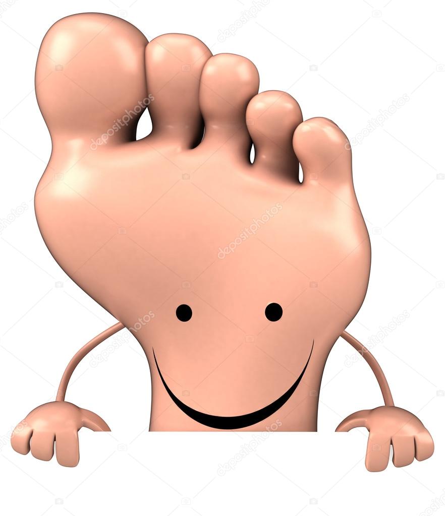Fun cartoon foot Stock Illustration by ©julos #58985409