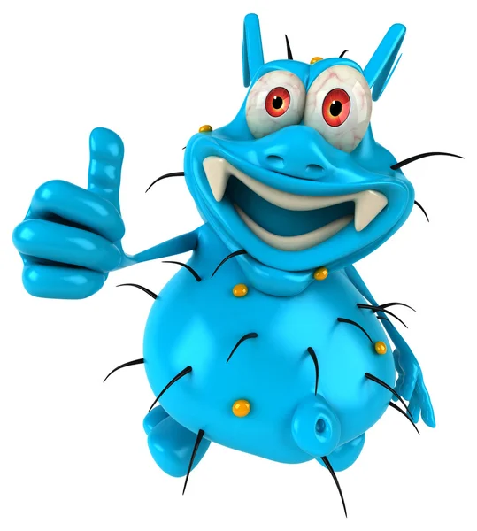 Green cartoon germ character — Stock Photo © shawn_hempel #48089915